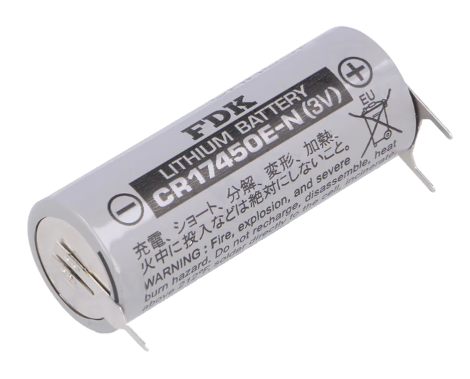 pile lithium CR17450 3v 2.6ah pour utilisation secours, sécurité ...