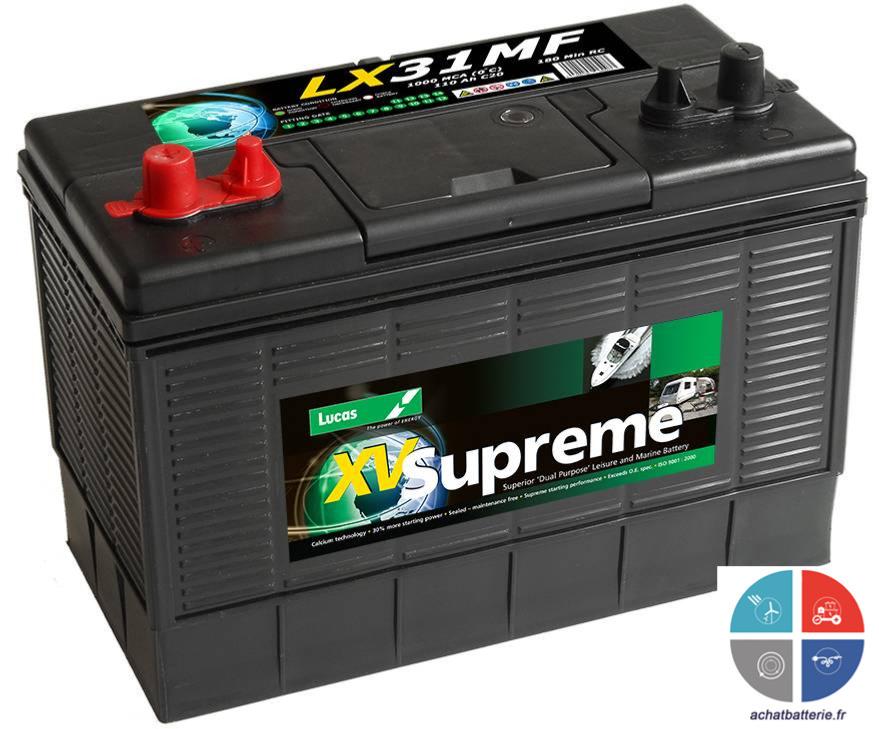 Batterie 12v 105ah 800A LUCAS DUAL LX SUPREME +G