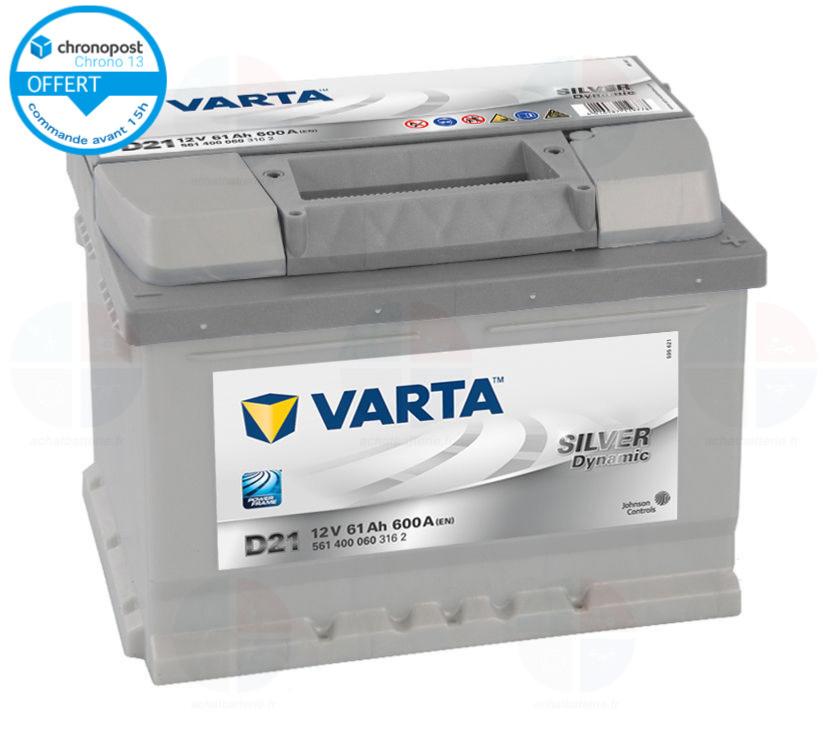 Batterie auto D21 12v 61ah 600A Varta Silver Dynamic LB2